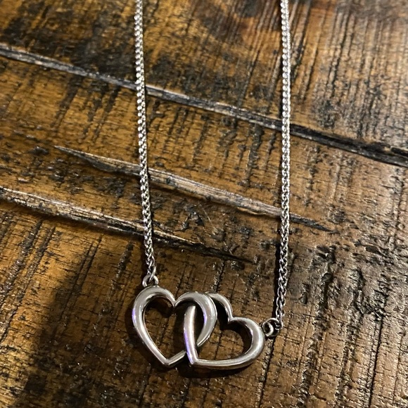 James Avery | Jewelry | James Avery Double Linked Heart Necklace | Poshmark